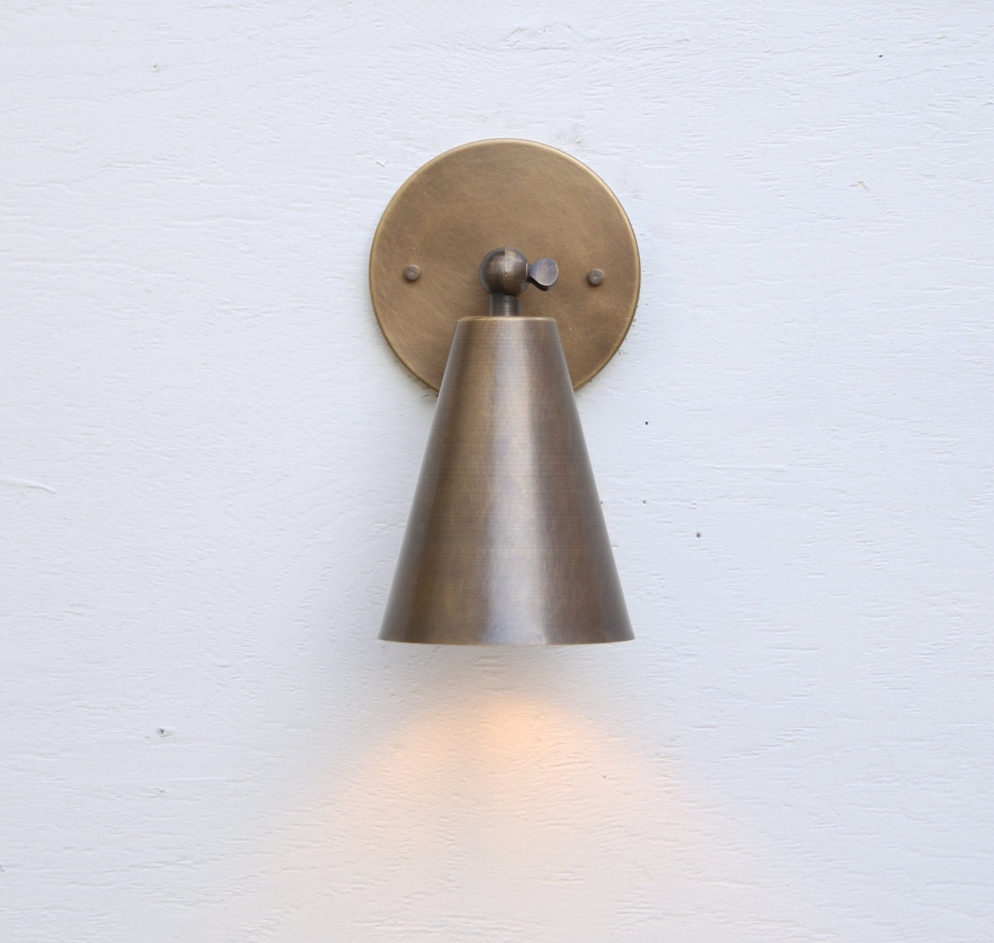 Handmade Adjustable Cone Wall Light