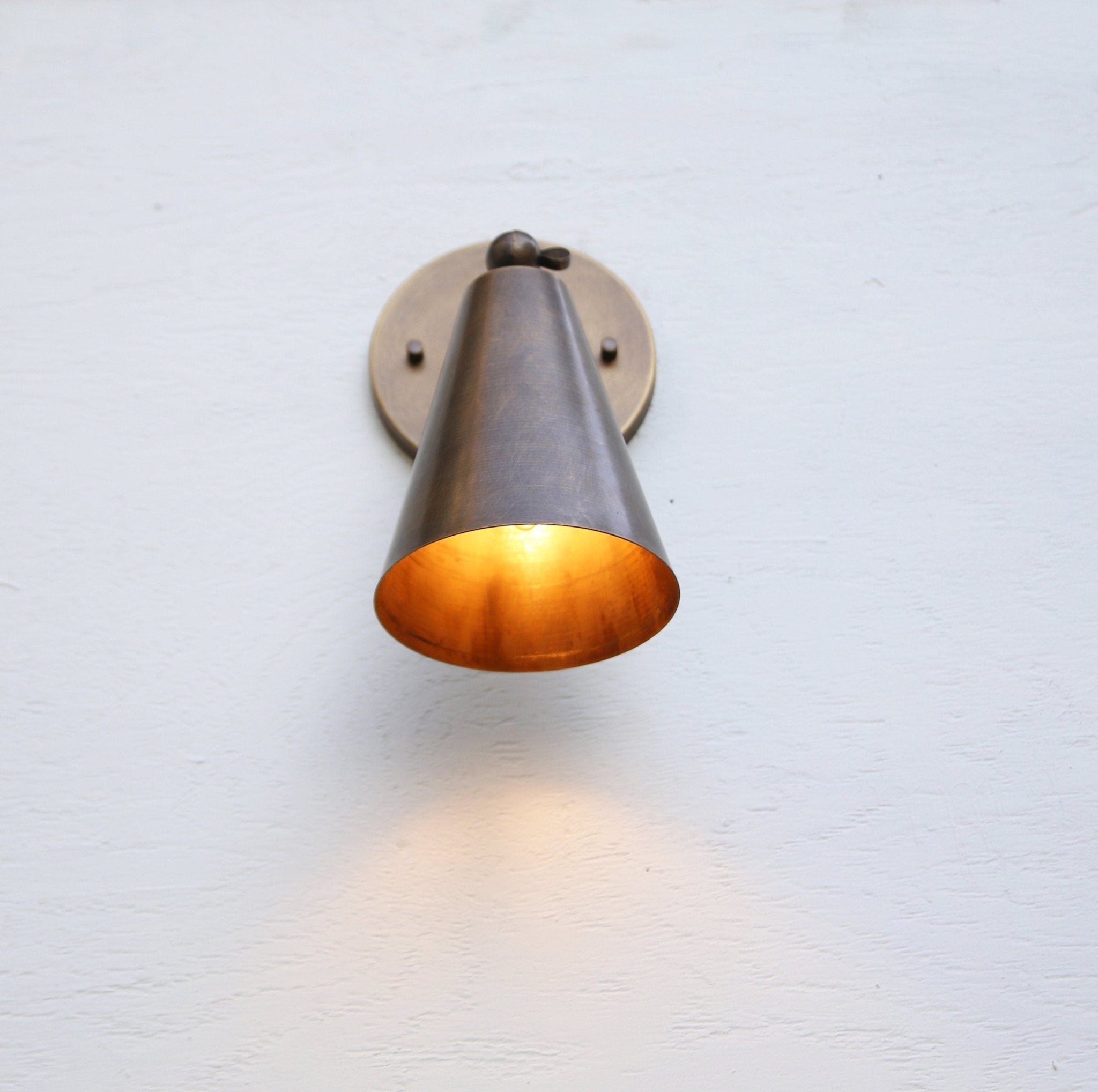 Handmade Adjustable Cone Wall Light | The Lighting Agency